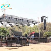 China TUV Gable Shape Aluminum Truss Roof System With Stage for sale