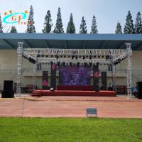 China TUV Gable Shape Aluminum Truss Roof System With Stage for sale