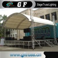China Arc Roof Ladder Shape Aluminium Stage Truss 6082-T6 6061-T6 for sale