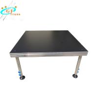 China 6061-T6 Aluminum Leg Wooden Stage Platform 750kg/Sqm for sale
