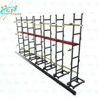 China 50*3mm Ground Stand Support LED Screen Truss For LED Cabinet for sale