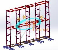 China Aluminum Alloy LED Display Truss Ground Support System for sale