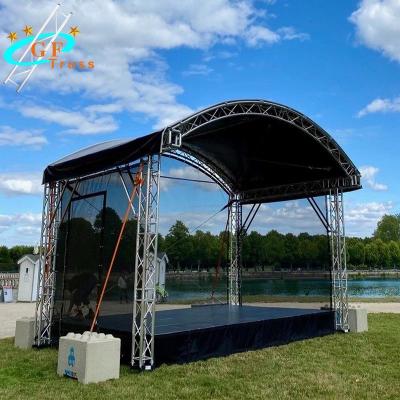 China Outdoor 6061-T6 Aluminium Roof Truss With 30*2mm Brace Tube for sale