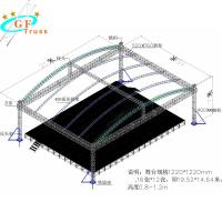China Outdoor 6061-T6 Aluminium Roof Truss With 30*2mm Brace Tube for sale