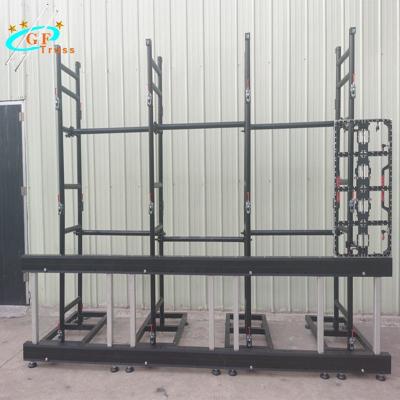 China Aluminum 6061-T6 Portable Led Display Truss Ladder Shape for sale