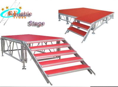 China 3Floors GF 1.22*1.22M Aluminum Platform Stage For Concert for sale