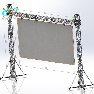 China Ground Support System Video Flying Wall Truss For LED Screen Display Panel for sale