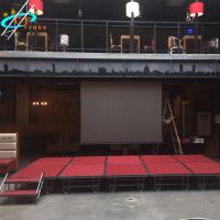 China 18mm Plywood Mobile Folding Portable Platform Stage For Hotel Events for sale