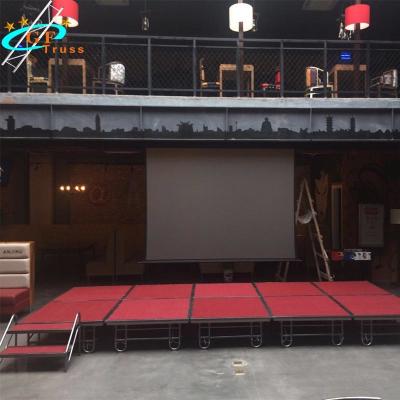 China 18mm Plywood Mobile Folding Portable Platform Stage For Hotel Events for sale