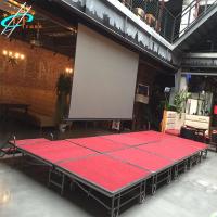 China 18mm Plywood Mobile Folding Portable Platform Stage For Hotel Events for sale
