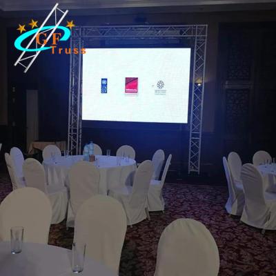 China 6061 T6 LED Screen Small Medium Goal Post Truss Goalpost Lighting Stand for sale