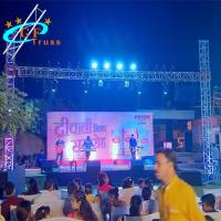 China 6061 T6 LED Screen Small Medium Goal Post Truss Goalpost Lighting Stand for sale