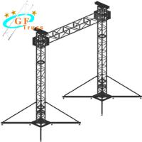 China 6061 T6 Aluminum Stage Gate Triangle Lighting Truss For LED Screen Cabin for sale