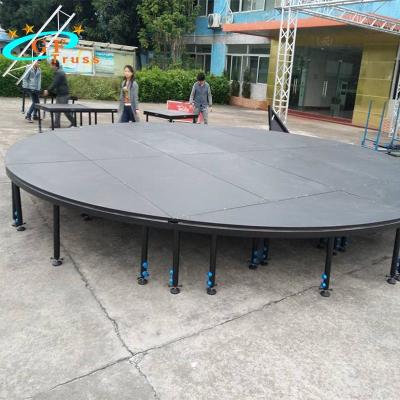 China Portable 6061 Aluminum Circle Stage For Wedding Concert for sale
