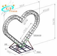 China Customized Color 290*290MM Sluminum Spigot Truss For Stage for sale