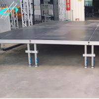 China 4' X 4' Portable Stage Platform Modular System With Height Adjustable Riser for sale