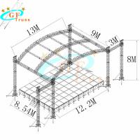 China 520*760mm Aluminum Arch Truss For Concerts Events for sale