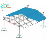 China 6082 Curved Canopy Arch Roof Truss For Indoor Performance for sale