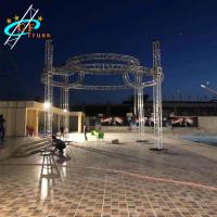 China Customized Aluminum Stage Goal Post Lighting Truss Circular Roof for sale