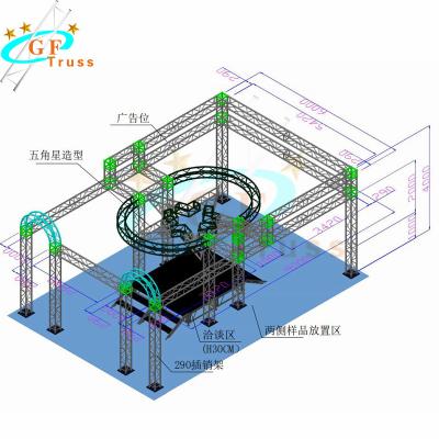 China 6082 Square Goal Post Truss For DJ Tradeshows Stage for sale