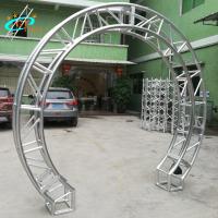 China Circle Round Oval Goal Post Gateway Arch Truss For Wedding Backdrop for sale