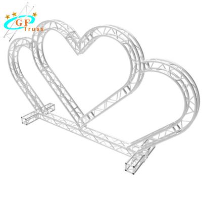 China TUV Goal Post Truss Stage Lighting Heart Shape For Wedding for sale