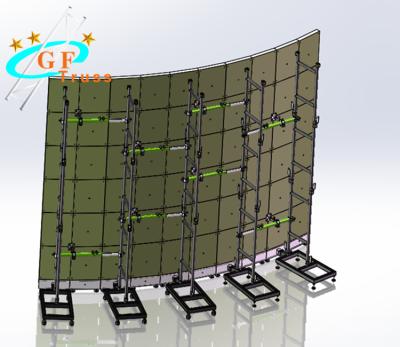 China 6082 Aluminum Wall Ground Support LED Screen Truss for sale