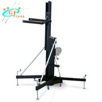China Black 100kg Load Heavy Duty Crank Stand Speaker Tower Lift for sale
