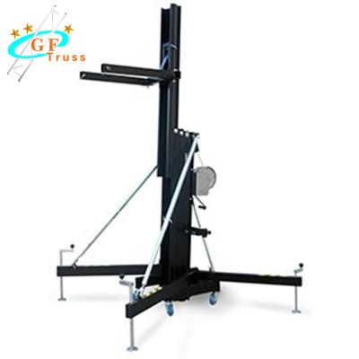 China Black 100kg Load Heavy Duty Crank Stand Speaker Tower Lift for sale