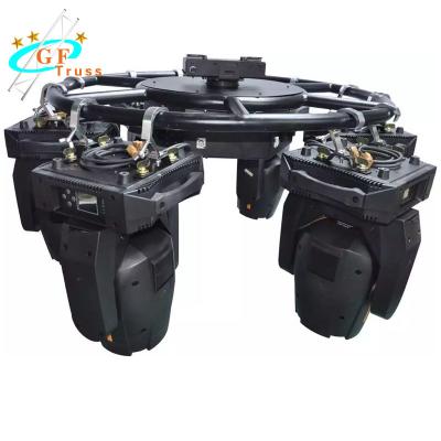 China Spinning DMX512 Stage Circle Lighting Truss For Hanging Moving Head Light for sale