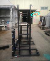 China 6061 Aluminum LED Screen Truss Wall Ground Support Black for sale