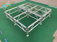 China Assemble Mobile Wedding Swimming Pool Stage Glass Acrylic Stage Aluminum Frame for sale