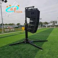 China Lift 300kg Hand Crank Stand Truss Wedding Tripod Speaker Stand for sale
