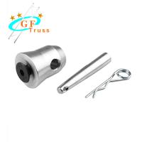 China T6 Half Conical Coupler For StageTrusses Bed Plate Fit F34 for sale