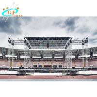 China Retractable Aluminum Stage Roof Truss System Main Tube 50*3mm for sale