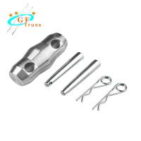 China Double Ended Conical Coupler With Clips Pin Clamp Trusses Parts F34 Custom Color for sale