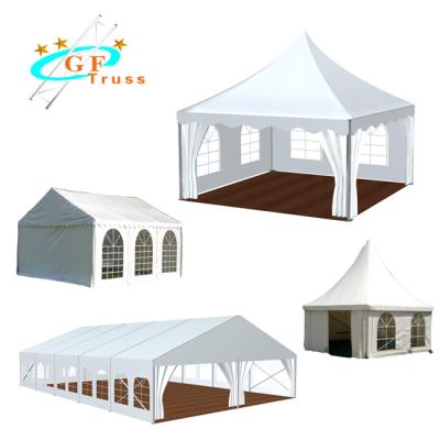 China Garden PUV 650g/sqm Movable Aluminum Party Tent Water Resistant for sale