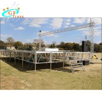 China Aluminum Mobile Folding Portable Stage Platform For Wedding Party for sale