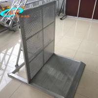 China 1Mx1.2Mx1.2M Aluminum Stage Accessories Sliver Safety Fence Barrier For Concert for sale