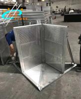China 1Mx1.2Mx1.2M Aluminum Stage Accessories Sliver Safety Fence Barrier For Concert for sale
