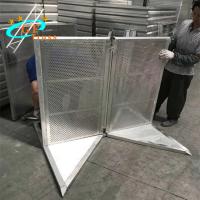 China 1Mx1.2Mx1.2M Aluminum Stage Accessories Sliver Safety Fence Barrier For Concert for sale