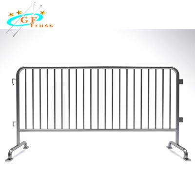 China Removable Galvanized Crowd Control Barrier Systems With Flat Bases For Concert Event for sale