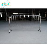China Removable Galvanized Crowd Control Barrier Systems With Flat Bases For Concert Event for sale