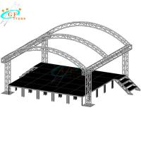 China 18mm Adjustable Four Legs Aluminum Stage Platform For Weddings for sale