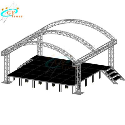 China 18mm Adjustable Four Legs Aluminum Stage Platform For Weddings for sale
