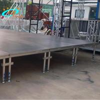 China 18mm Adjustable Four Legs Aluminum Stage Platform For Weddings for sale
