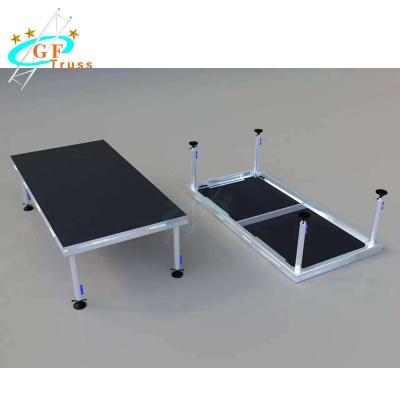 China Folding Deck 1mx2m Aluminum Stage Platform DJ Concert for sale