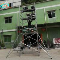 China Outdoor Removable Aluminum Telescopic Scaffold Tower Easy Install for sale