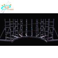 China Silver Black Ladder Shape LED Screen Truss 500*1000mm Size for sale