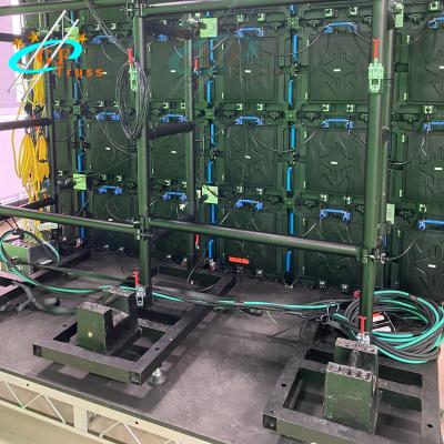 China Steel Base LED Screen Truss Structures Aluminum Alloy Ground Support for sale